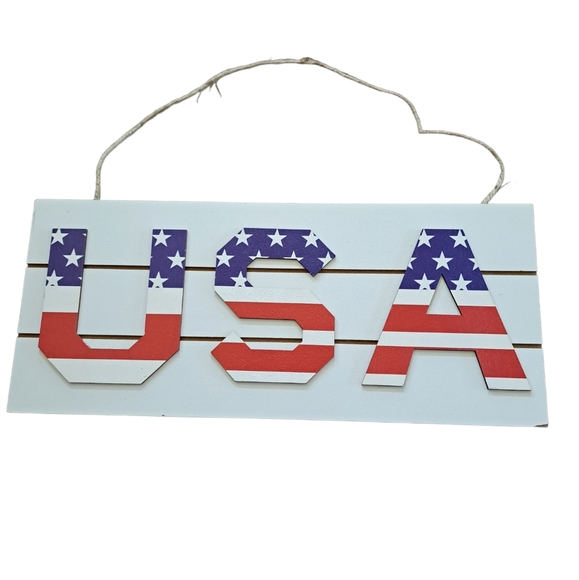 Wall Decor | Usa Wooden Sign Nwot | Poshmark